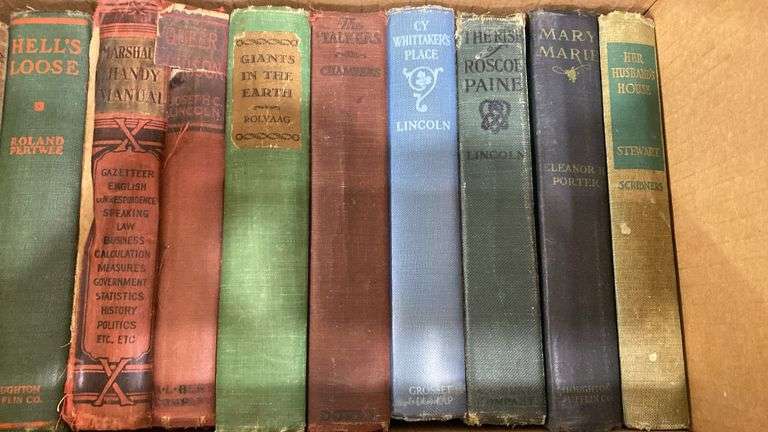 Variety of antique and vintage fiction books. 3f - Lil Dusty Online ...