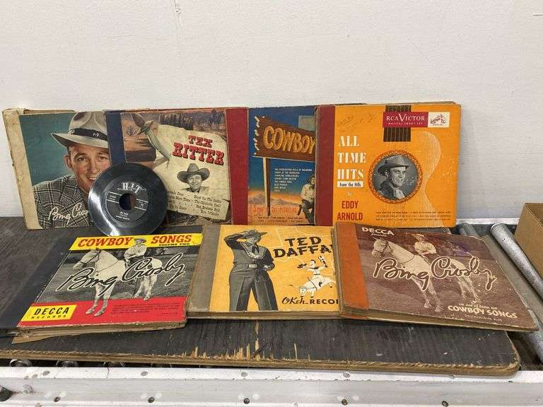 Vintage record album books – Bing Crosby, Tex Ritter, Eddie Arnold and ...