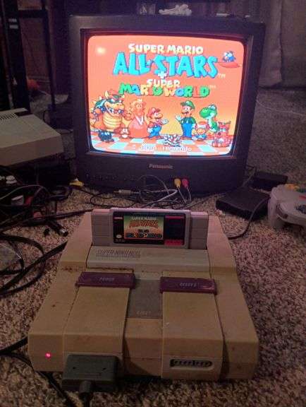 Super Nintendo game super Mario All-Stars plus super Mario world - Lil ...
