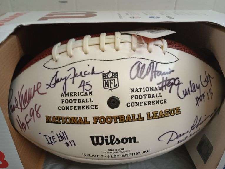 Wilson signed football - Lil Dusty Online Auctions - All Estate ...