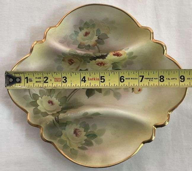 Hand Painted Nippon Divided Dish - Lil Dusty Online Auctions - All ...