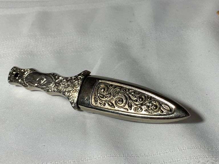 Vintage Texas Gold Boot Dagger or Knife with Metal Sheath - Lil Dusty ...
