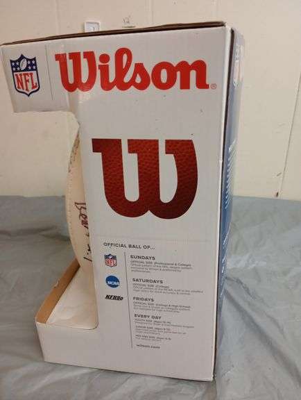 Wilson signed football - Lil Dusty Online Auctions - All Estate ...