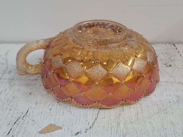 Vintage Hull Fish Shaped Planter & Carnival Glass Bowl. 4C - Lil Dusty ...