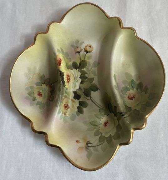 Hand Painted Nippon Divided Dish - Lil Dusty Online Auctions - All ...