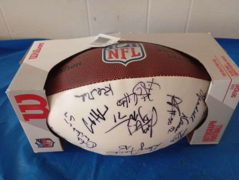 NFL Wilson autographed football - Lil Dusty Online Auctions - All ...