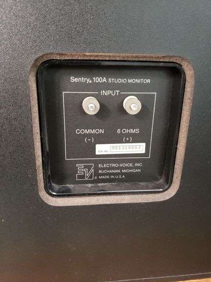 PAIR OF EV SENTRY 100A STUDIO MONITOR SPEAKERS. 21C - Lil Dusty Online ...