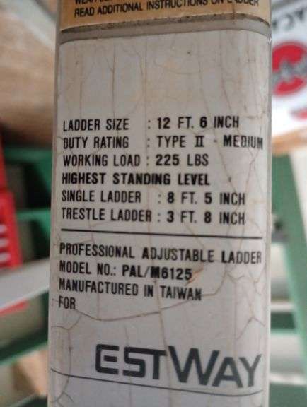 System Pal professional adjustable ladder - Lil Dusty Online Auctions ...