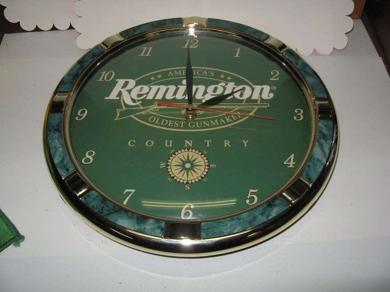 REMINGTON CLOCK-11.5" FACE - Lil Dusty Online Auctions - All Estate ...
