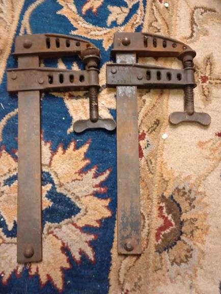 2 Large vintage clamps - Lil Dusty Online Auctions - All Estate ...