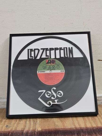 Led Zeppelin Laser Cut Framed Record. 5A - Lil Dusty Online Auctions ...