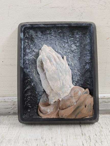 1959 Creative Arts Chalkware Praying Hands Wall Plaque. 4B - Lil Dusty ...