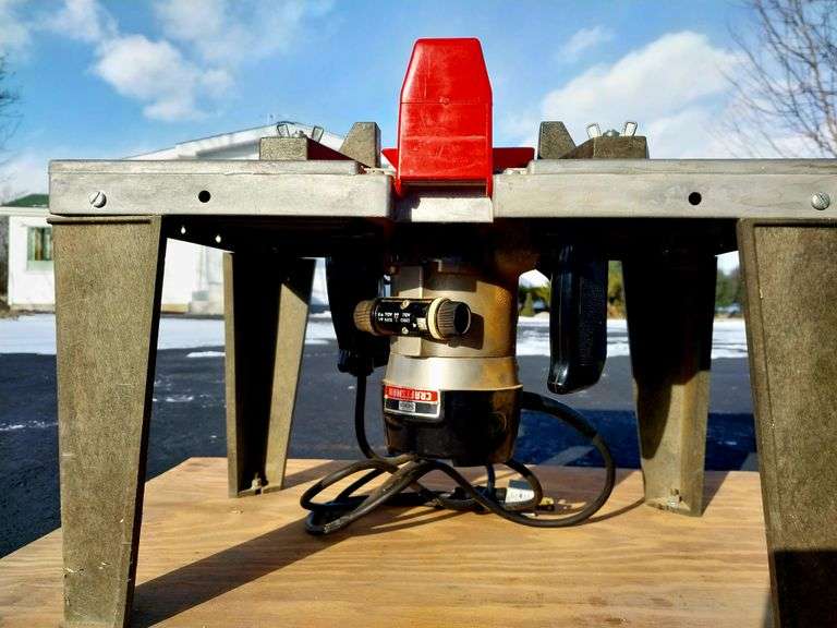 Sears Craftsman router table and router. - Lil Dusty Online Auctions ...