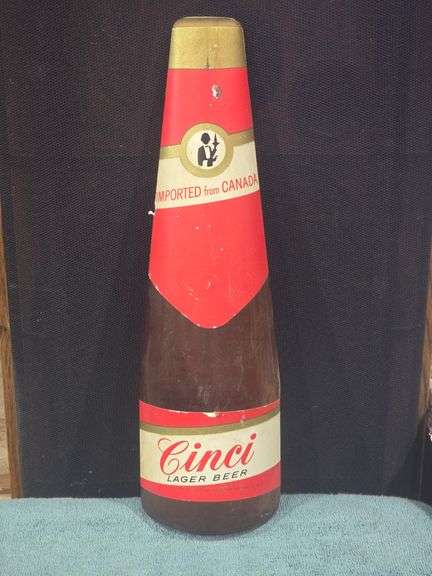 Cincinnati Lager Beer Sign - Lil Dusty Online Auctions - All Estate ...