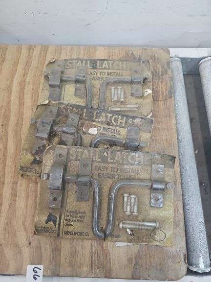 Lot of 3 new stall latch kits 6c - Lil Dusty Online Auctions - All ...