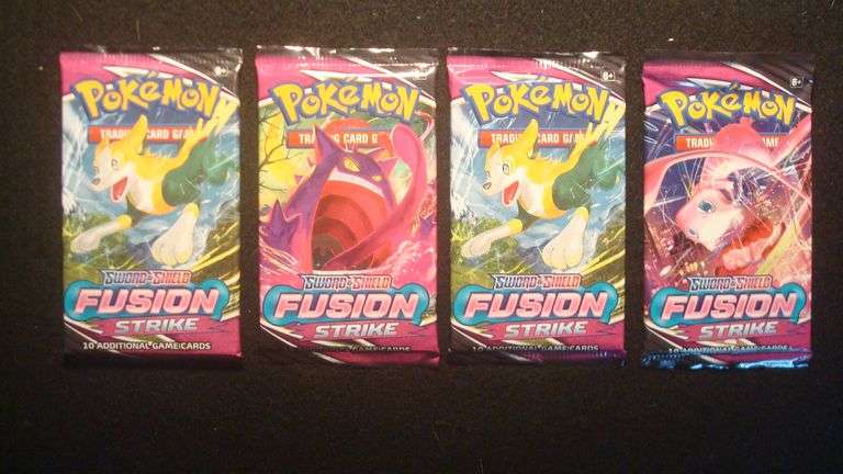 (4) POKEMON 10 Card Packs - Sword & Shield - FUSION - Lil Dusty Online ...