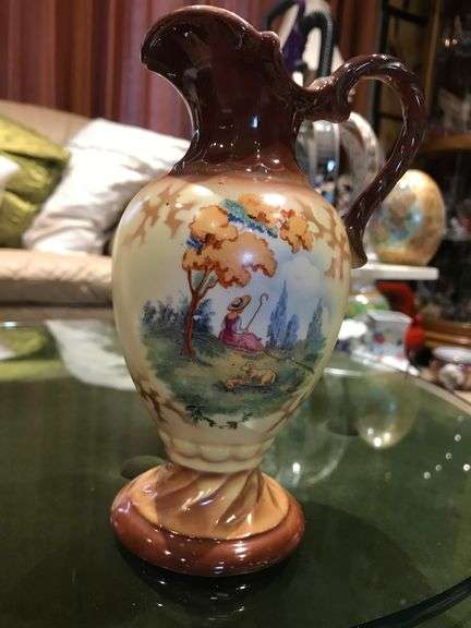 Hand Painted Antique German Pitcher - Lil Dusty Online Auctions - All ...