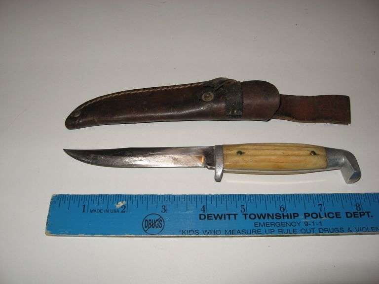 OLD & USED USA QUEEN KNIFE-FIXED BLADE-HUNTING - Lil Dusty Online ...