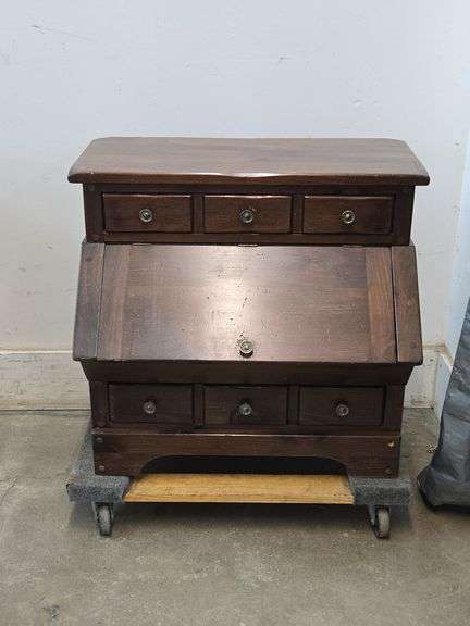 Vintage Kling Colonial Solid Wood Storage Desk - Lil Dusty Online ...