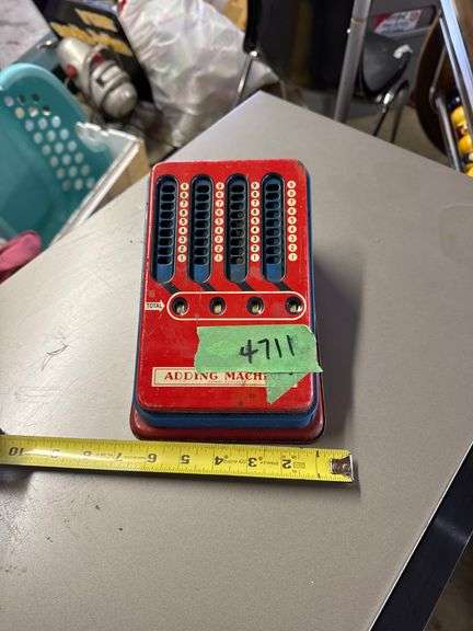 Vintage Tin Toy Adding Machine - Lil Dusty Online Auctions - All Estate ...