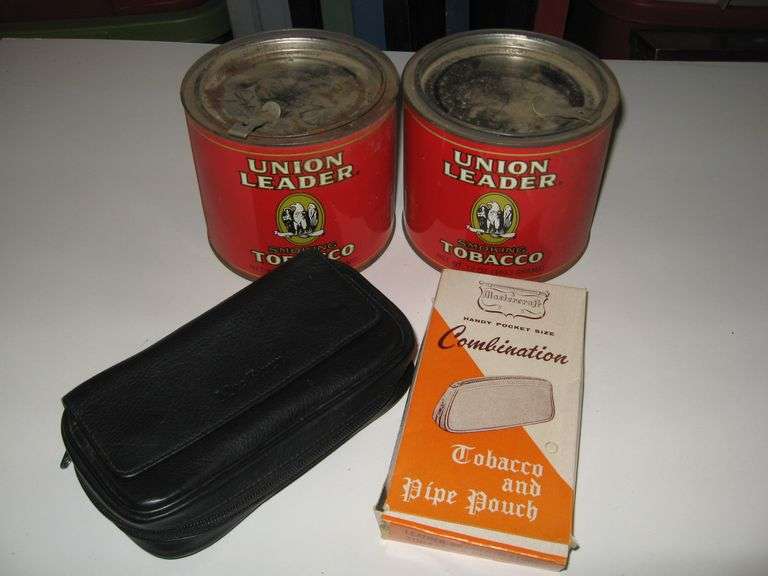 UNION LEADER EMPTY TOBACCO CANS-PIPE & TOBACCO POUCHES - Lil Dusty ...
