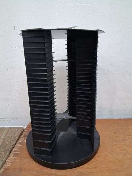 Rotating CD storage tower. 7f - Lil Dusty Online Auctions - All Estate ...