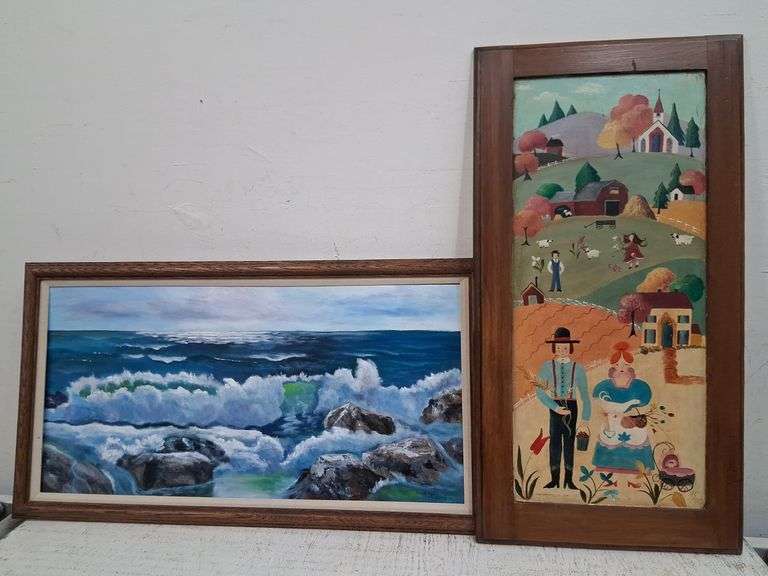 2 paintings signed MSONeil. 2a - Lil Dusty Online Auctions - All Estate ...