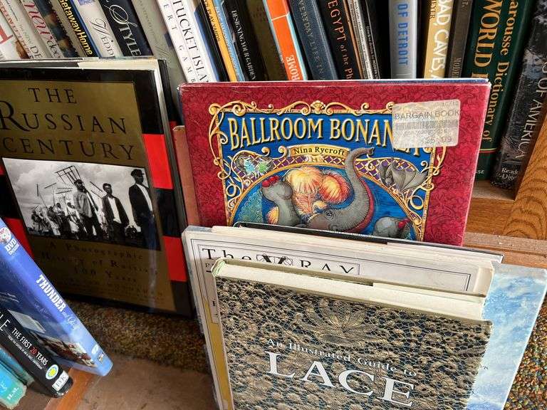 Bottom shelf and all books in front - Lil Dusty Online Auctions - All ...