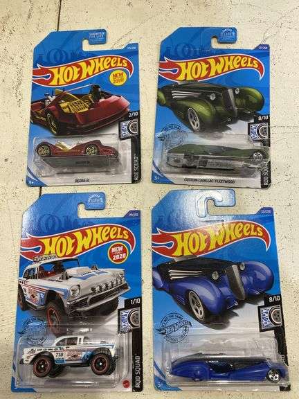 Hot Wheels cars all NIP - Custom Cadillac Fleetwood, Big-Air Bel-Air ...