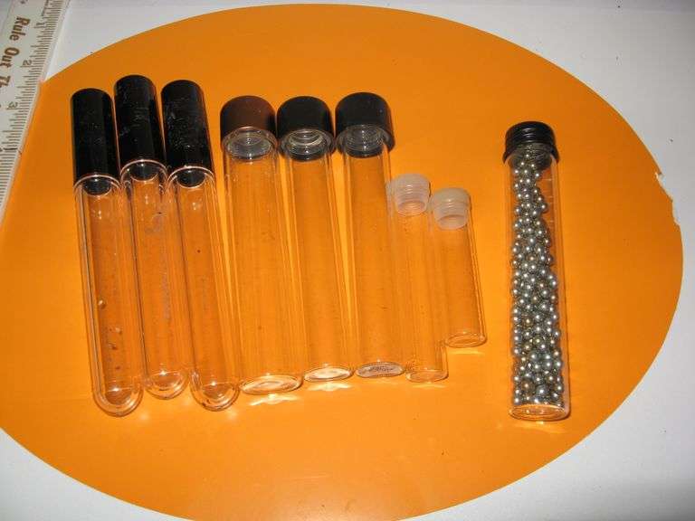 9 GLASS TEST TUBES/GLASS VIALS - Lil Dusty Online Auctions - All Estate ...