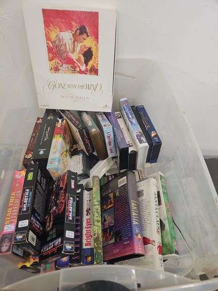 Tote full of unsorted vhs tapes many great titles 21 - Lil Dusty Online ...