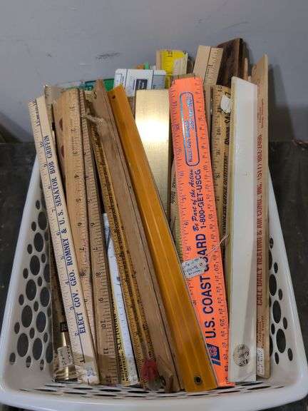 Large lot of rulers, many with advertising. 8d - Lil Dusty Online ...