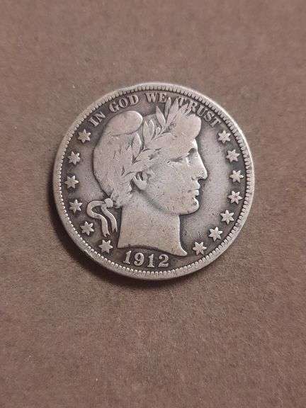 1912 Barber Silver Half Dollar - Lil Dusty Online Auctions - All Estate Services, LLC