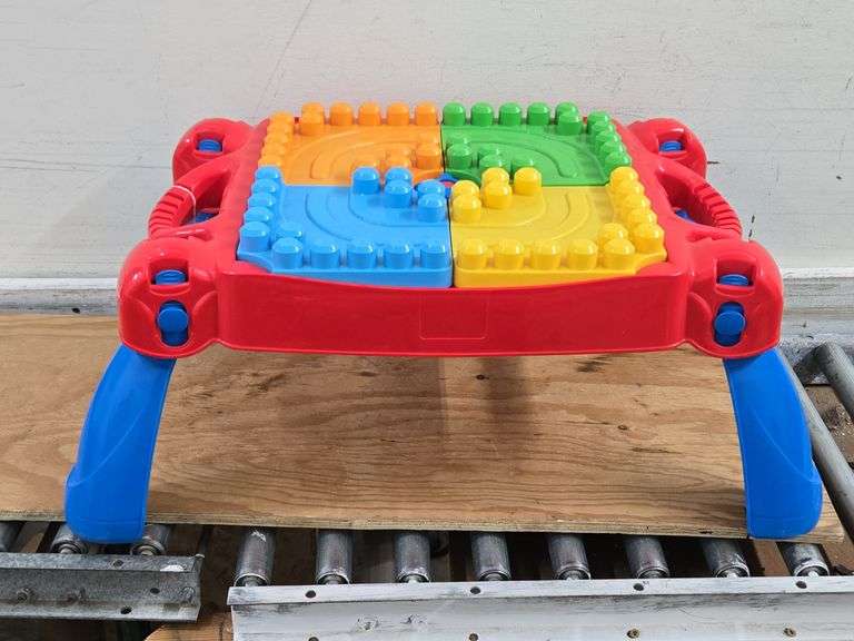 Mega Bloks Storage Table & Blocks. 10A - Lil Dusty Online Auctions ...