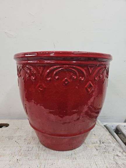 Beautiful red glazed terracotta planters 14x16 21 - Lil Dusty Online ...