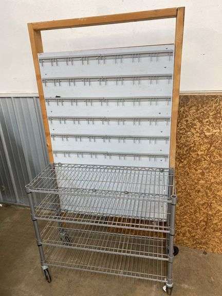 Hand built rolling display/storage cart 36" x 18" x 67" tall - Lil ...