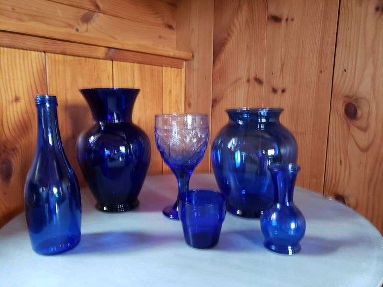Cobalt blue glass - Lil Dusty Online Auctions - All Estate Services, LLC