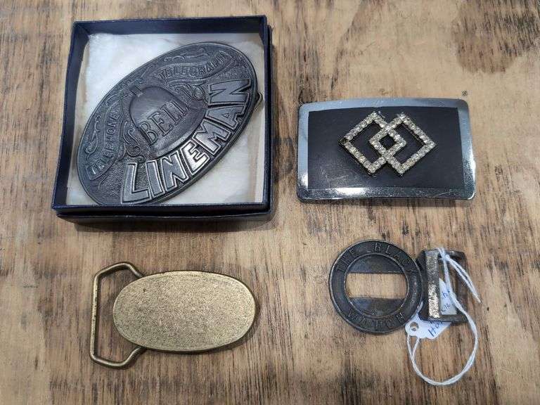 4 vintage belt buckles. 7c - Lil Dusty Online Auctions - All Estate ...