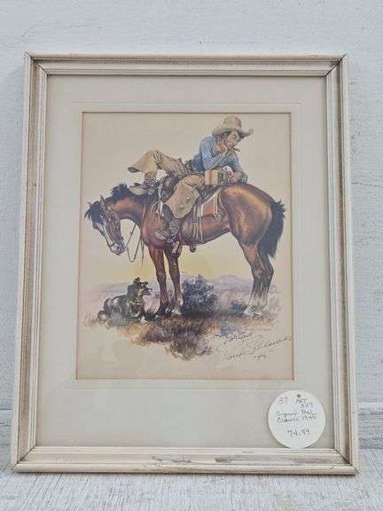 1945 Paul Clowes Signed & Framed Wall Decor. 3A - Lil Dusty Online ...
