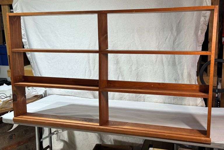 3 Leveled Wood Display Shelf: 33” Tall X 60” Wide X 6” Deep - Lil Dusty ...