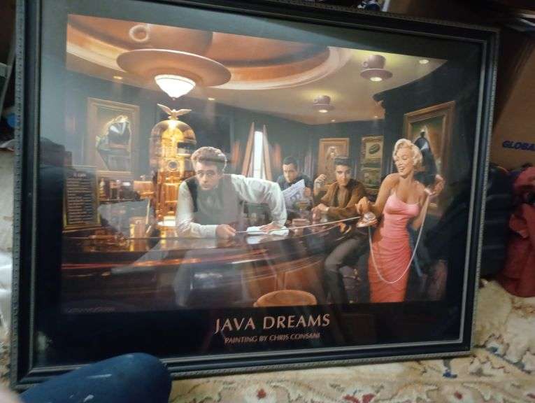 Java Dreams print 34"×26" - Lil Dusty Online Auctions - All Estate Services, LLC