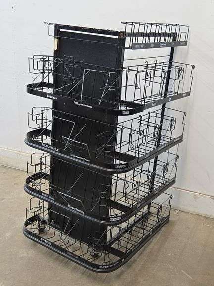 L-Shaped Display Rack on Wheels - Lil Dusty Online Auctions - All ...