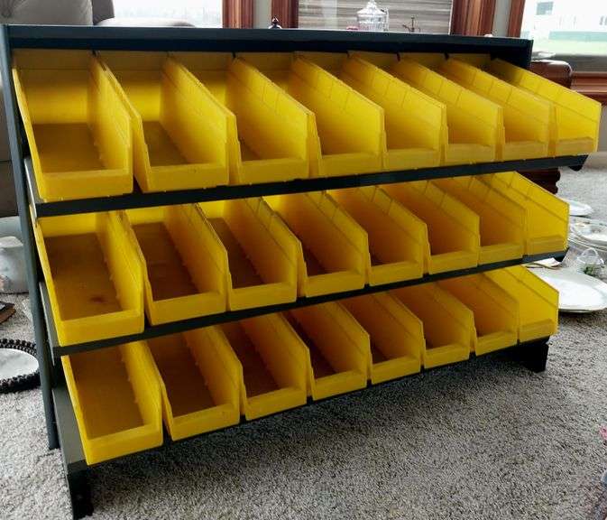 24 bin storage rack. Very clean. - Lil Dusty Online Auctions - All ...