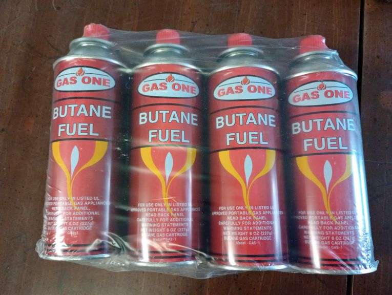 4 Pack Gas One butane fuel - Lil Dusty Online Auctions - All Estate ...