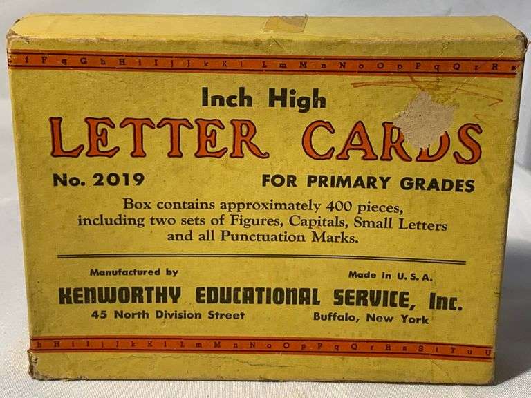 Inch High Letter Cards - Lil Dusty Online Auctions - All Estate ...