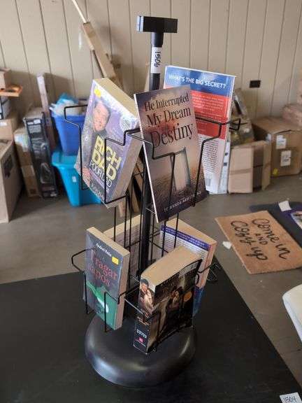 Counter spinner w/books used & new - Lil Dusty Online Auctions - All ...