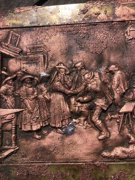 Vintage Copper Relief Panel - Lil Dusty Online Auctions - All Estate ...