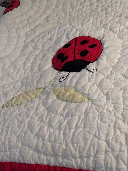 Ladybug quilt - Lil Dusty Online Auctions - All Estate Services, LLC