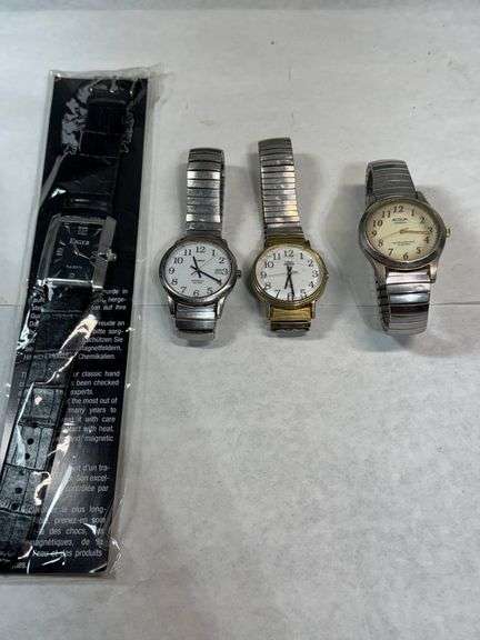 Timex Men’s Easy Reader Indiglo WR 30M, Timex Indiglo Quartz, Acqua Quartz 30M and Eiger Typ ...