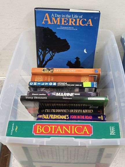 Large Tote of Various Books. 20B - Lil Dusty Online Auctions - All ...